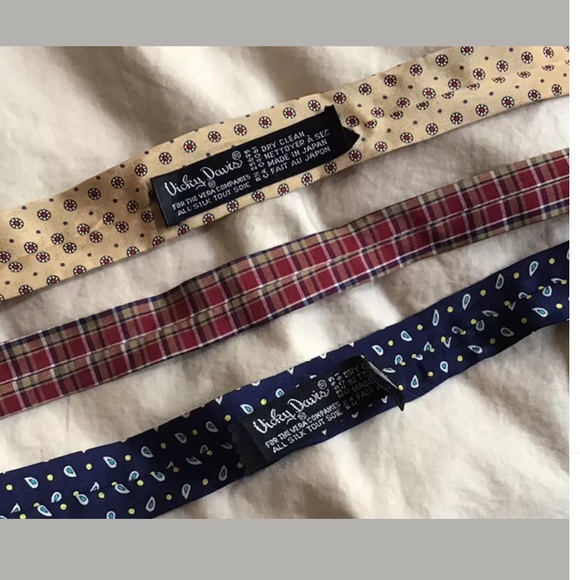 vicky davis | Accessories | Vicky Davis Silk Bow Ties 0 Silk Lot Of 3 ...